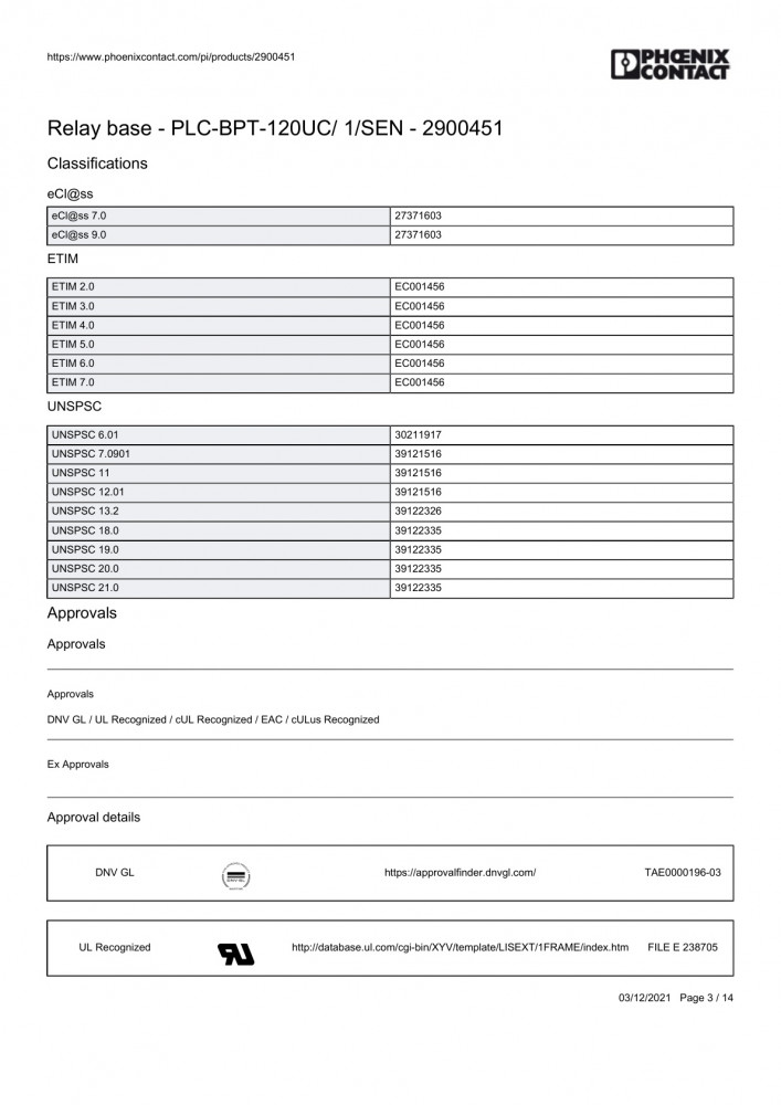 Phoenix Contact 2900451 datasheet page 3