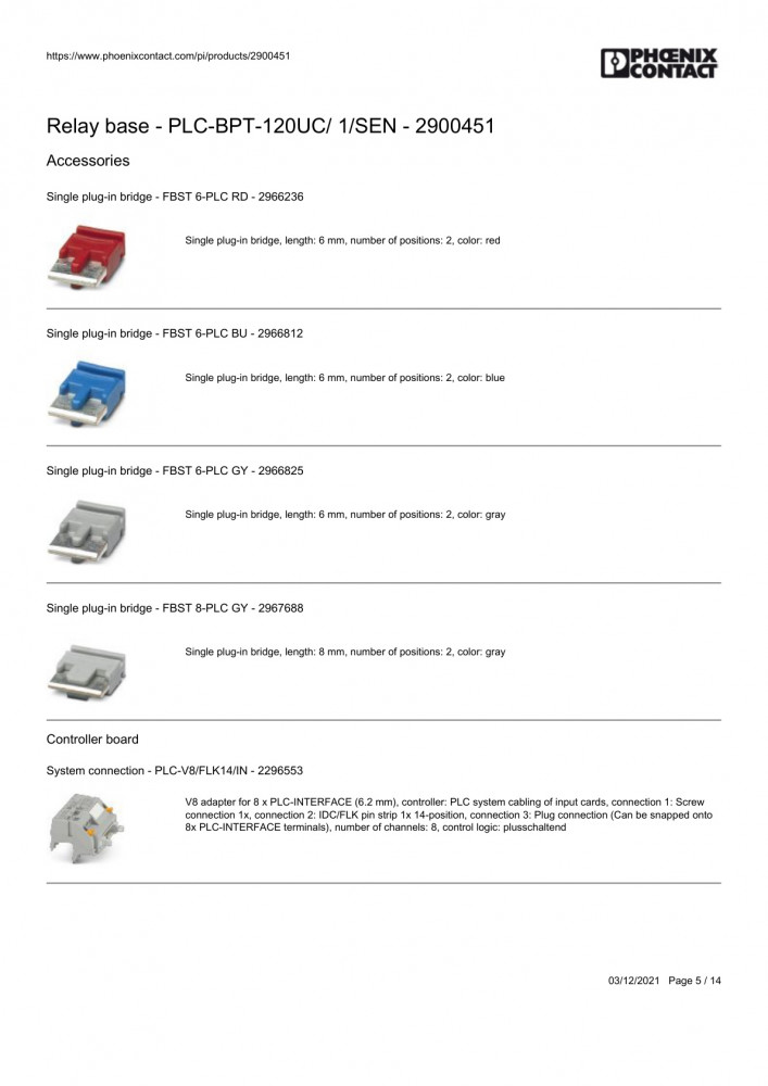 Phoenix Contact 2900451 datasheet page 5