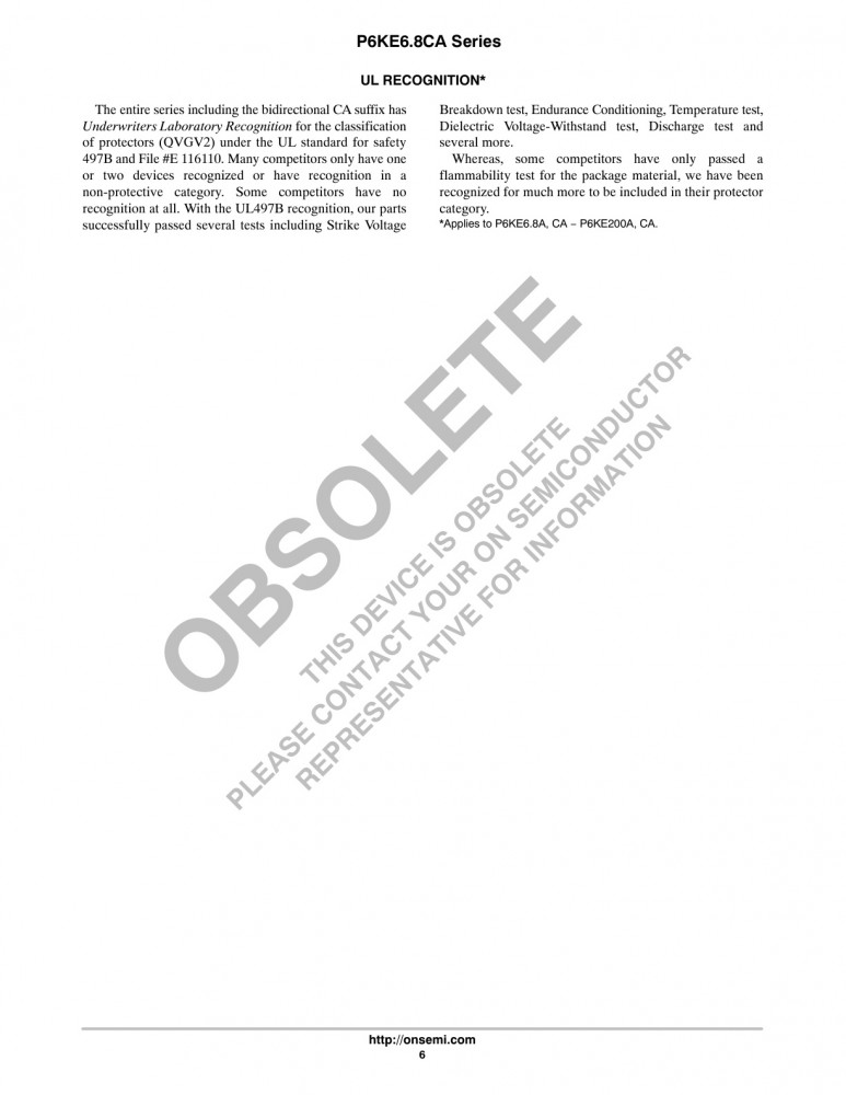 P6KE6.8CA datasheet page 6