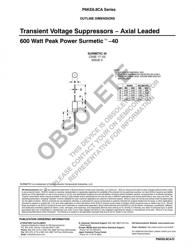 P6KE6.8CA datasheet page 7