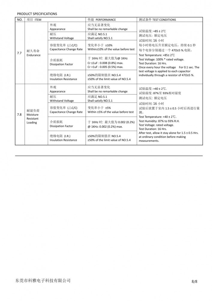KYET approval specification page 8