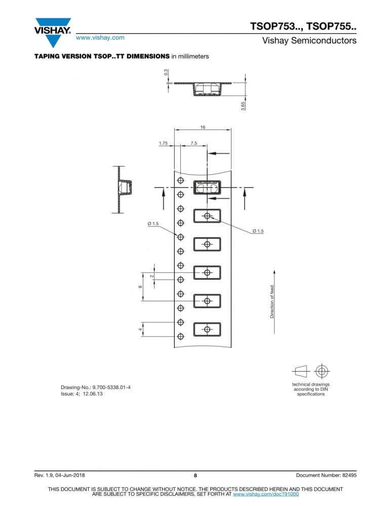 TSOP75338TT datasheet page 8