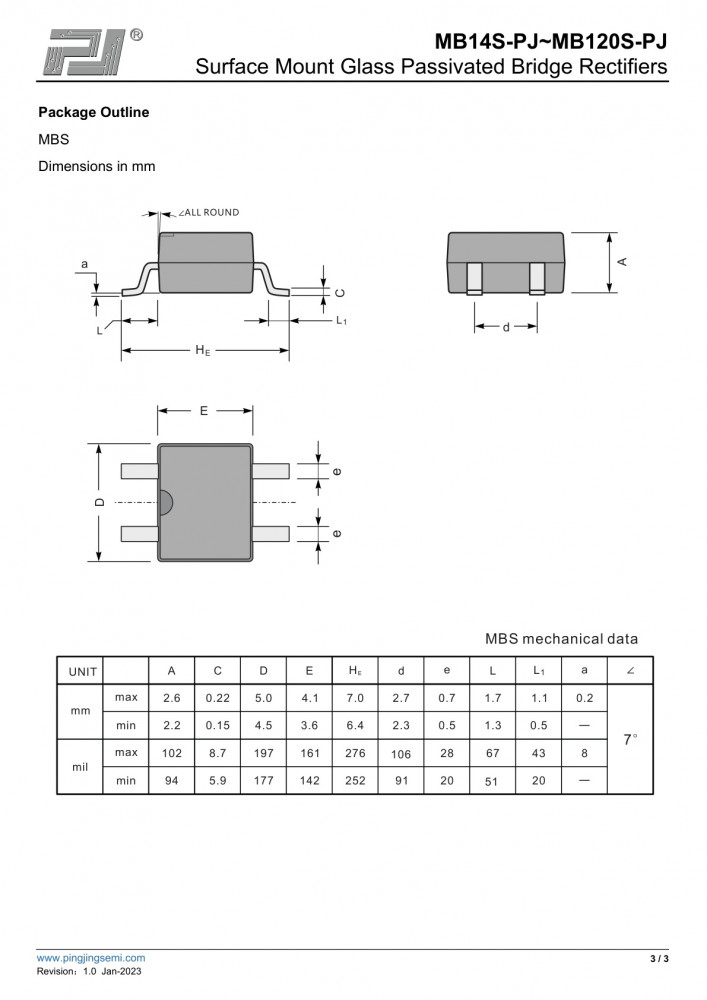 MB120S-PJ datasheet page 3