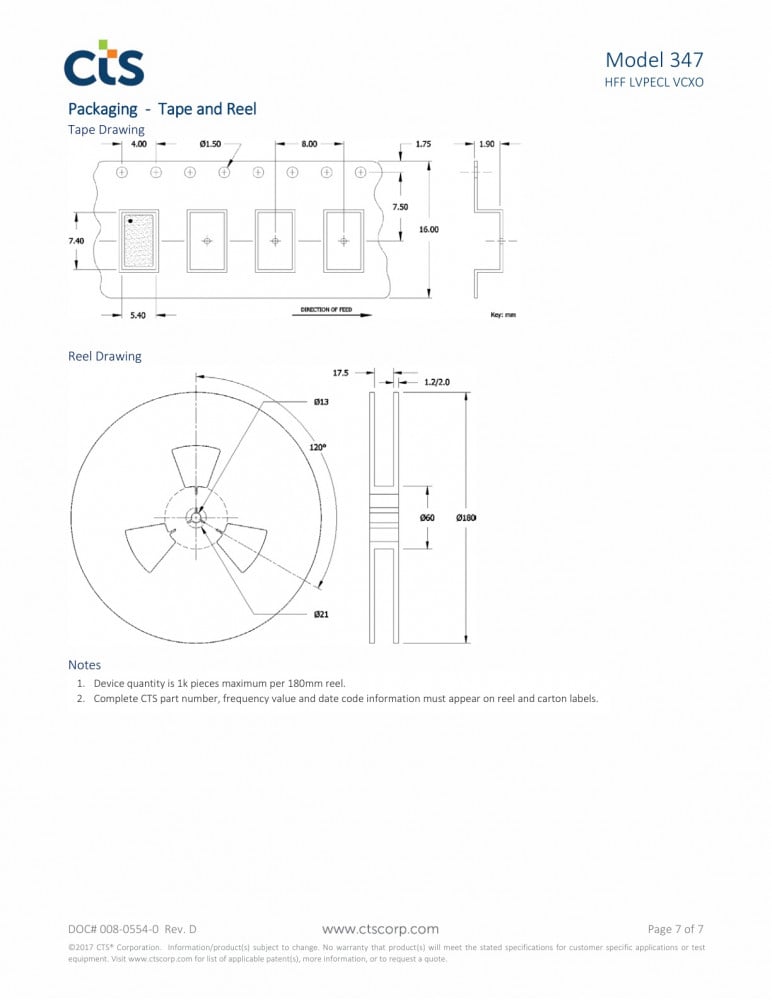 CTS 347 datasheet page 7