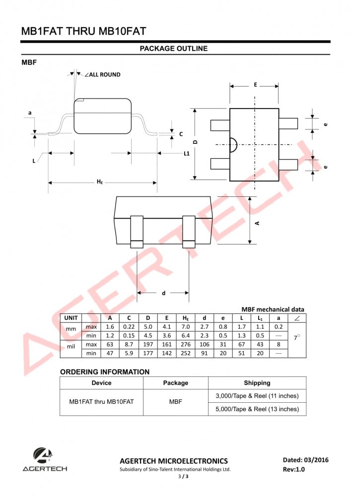MB10FAT datasheet page 3