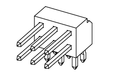 2.00mm Pitch Milli-Grid Header, Right-Angle, Through Hole, 4 Circuits, 2.54µm Tin (Sn) Plating, Mating Pin Length 6.00mm, Tail Length 2.90mm, Tray, Lead-Free