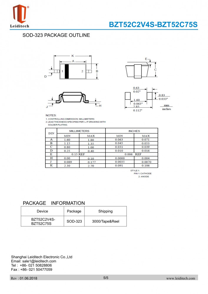 BZT52C15S datasheet page 5