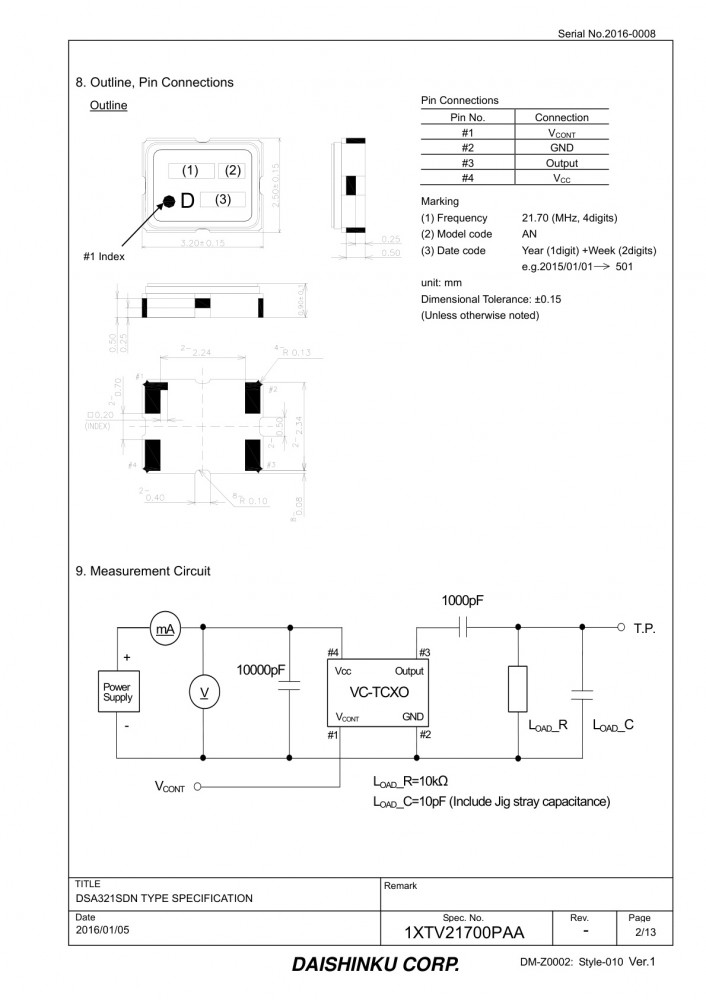 KDS specification page 3