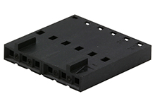 SL Crimp Housing, Single Row, Version D, Back Ribs, 22 Circuits, Black