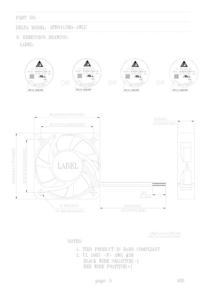 AFB0412MA-AWLU specification page 7