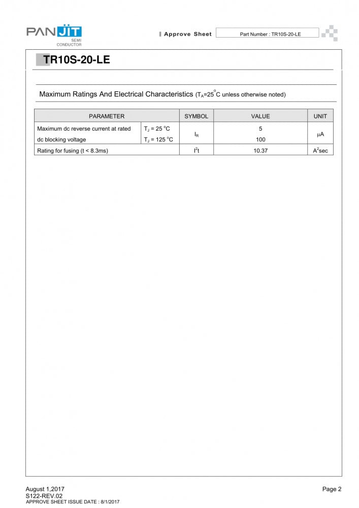 TR10S-20-LE datasheet page 2
