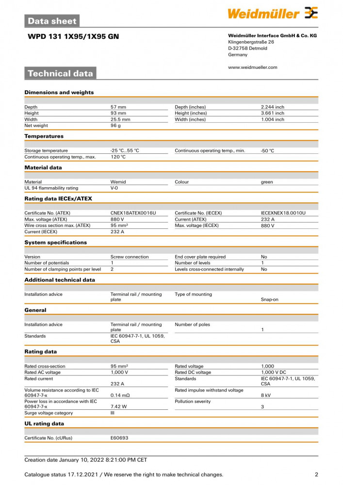 2502670000 datasheet page 2