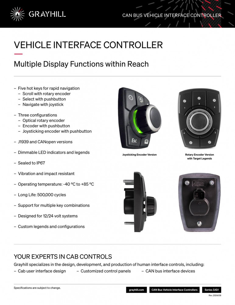 Grayhill 3J0005-200 product documentation page 1