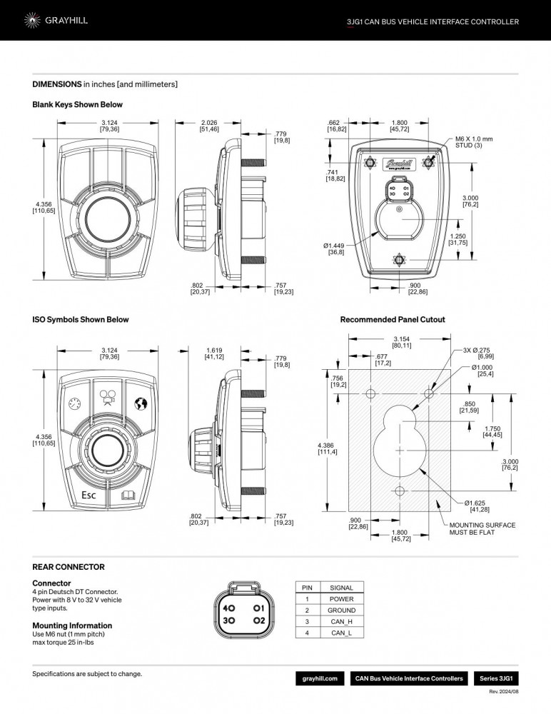 Grayhill 3J0005-200 product documentation page 2