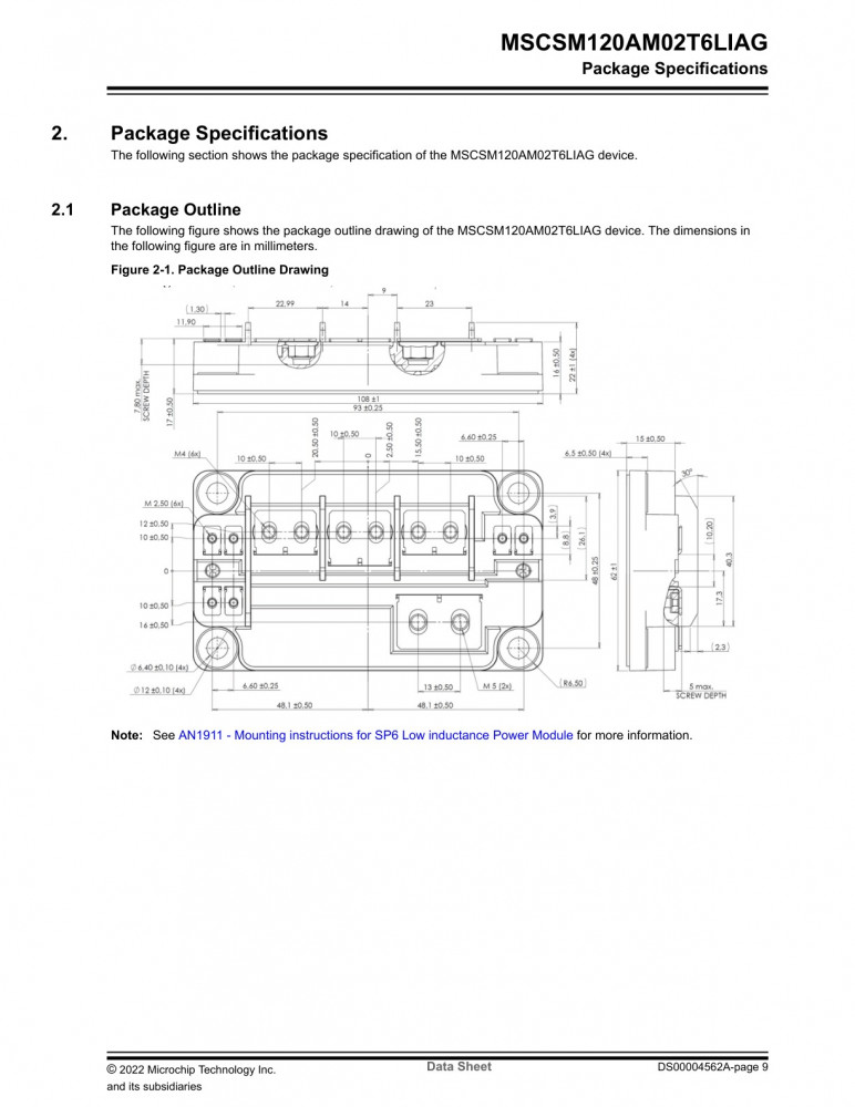MSCSM120AM02T6LIAG document page 9