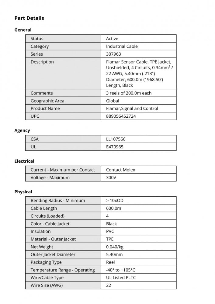 Product document preview, page 2