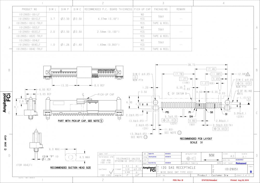 Amphenol 10129051 drawing page 2