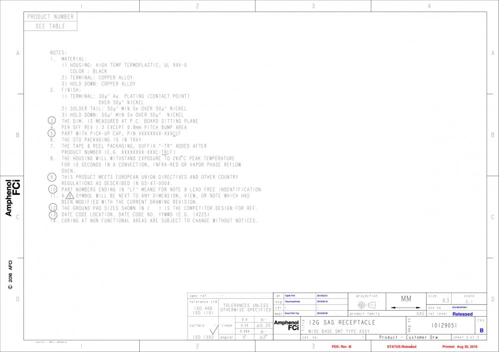 Amphenol 10129051 drawing page 3