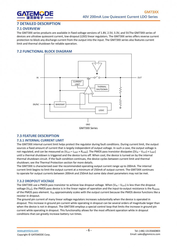 GM7333K datasheet page 6