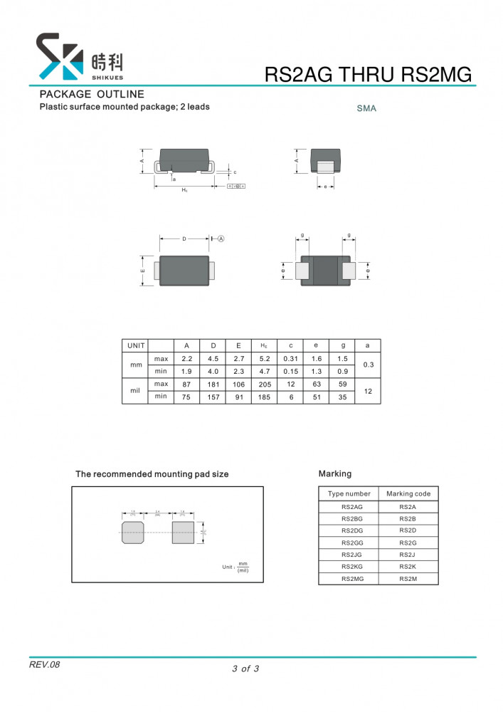 RS2MG datasheet page 3