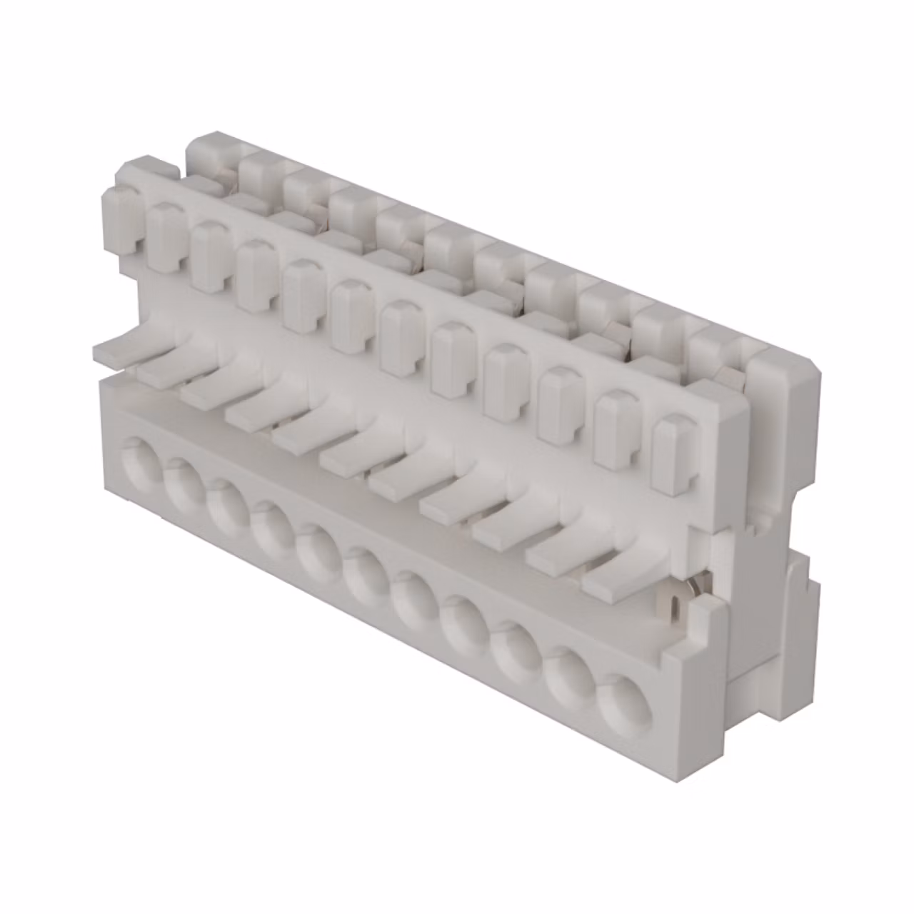 Appli-Mate RAST 2.5 IDT Connector, 5.00mm Pitch, Direct/Indirect, Female, Beaded Terminal, 6 Circuits, All Position Keys, Open Endwalls for sale