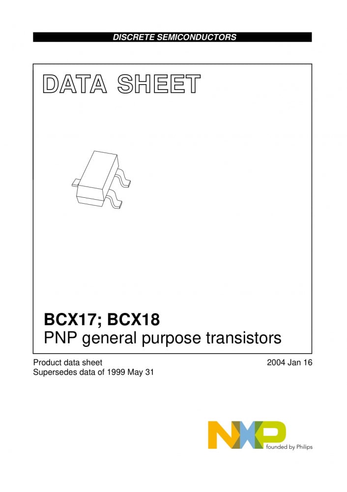 BCX17 data sheet page 2