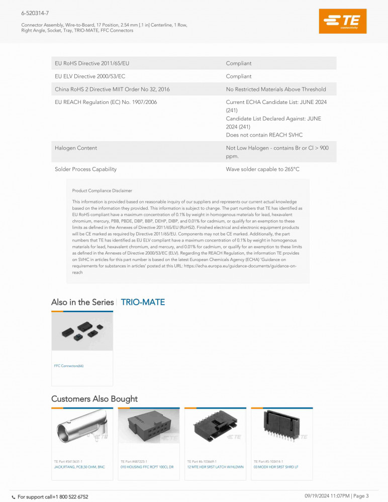 TE Connectivity 6-520314-7 document page 3