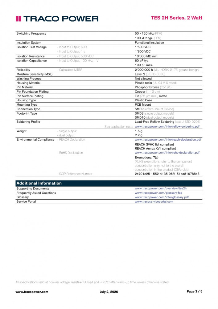 TES 2-0510H technical document page 3