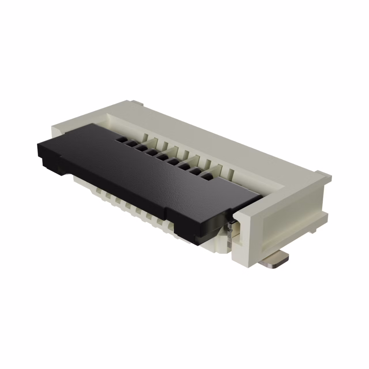 Easy-On FFC/FPC Connector, 1.00mm Pitch, 1.90mm Height, Single Bottom Contact (FS19), Right-Angle, Surface Mount, ZIF, 4 Circuits, Tin-Bismuth Plating for sale