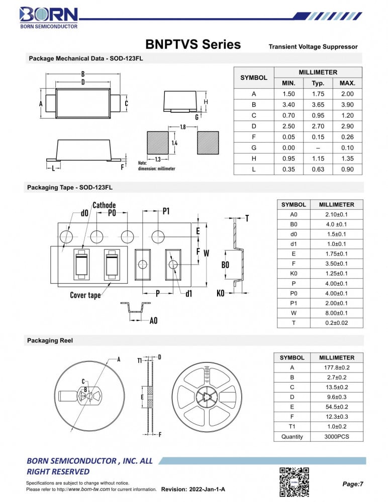 BNPTVS series datasheet page 7