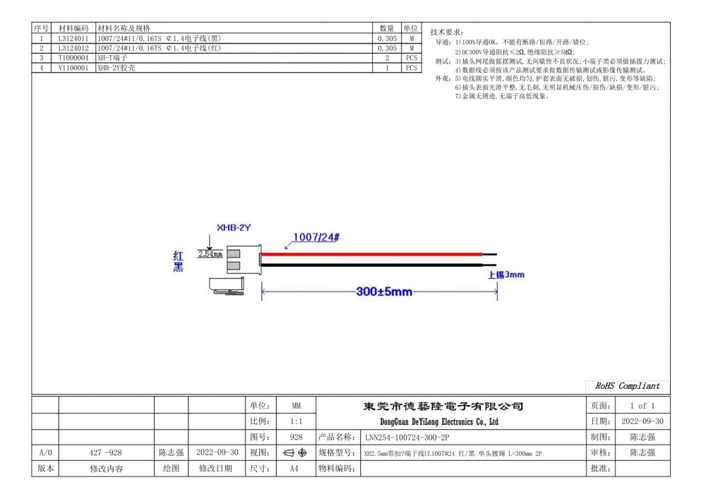 DEALON LNN254-100724-300-2P product drawing