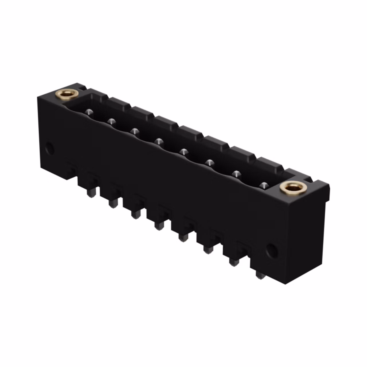 5.00mm Pitch Eurostyle Vertical PCB Header, with Threaded Retention Inserts, 8 Circuits for sale