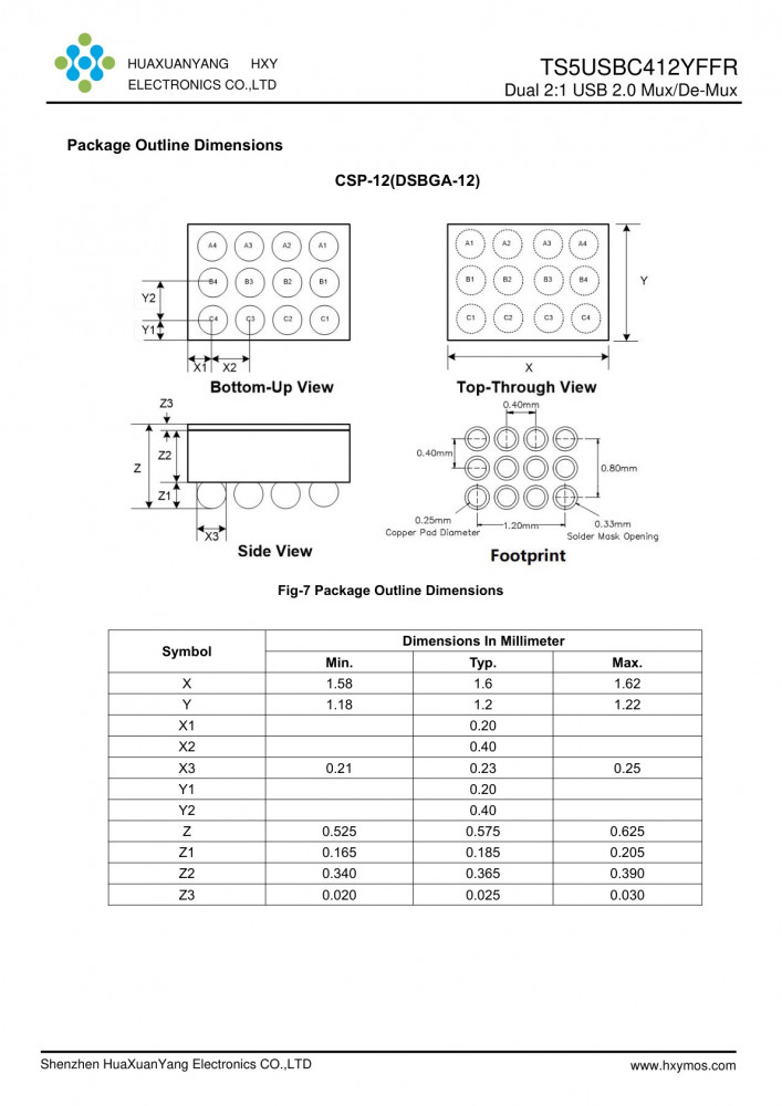 TS5USBC412YFFR-HXY datasheet page 5