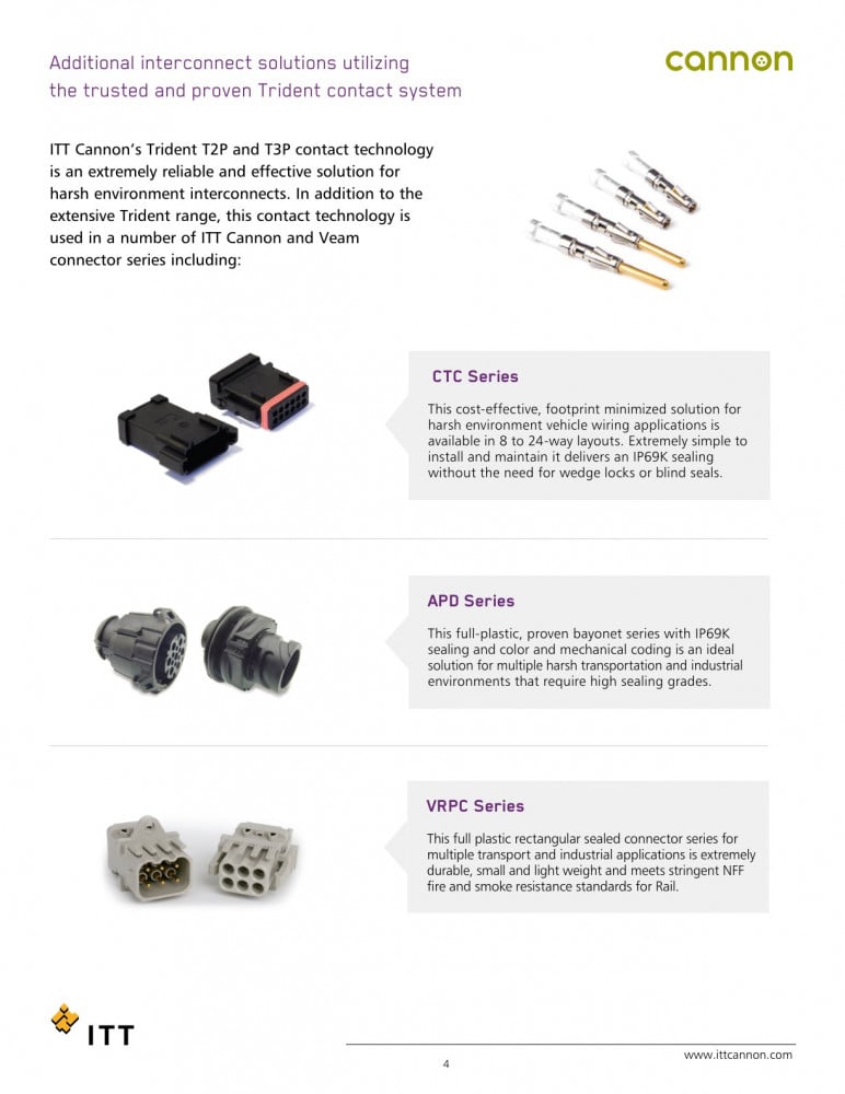 ITT CANNON Trident documentation page 4