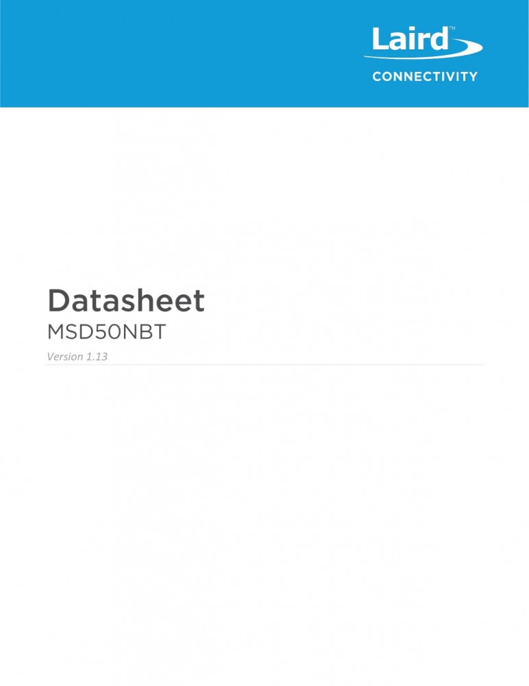 WH-MSD50NBT datasheet page 1