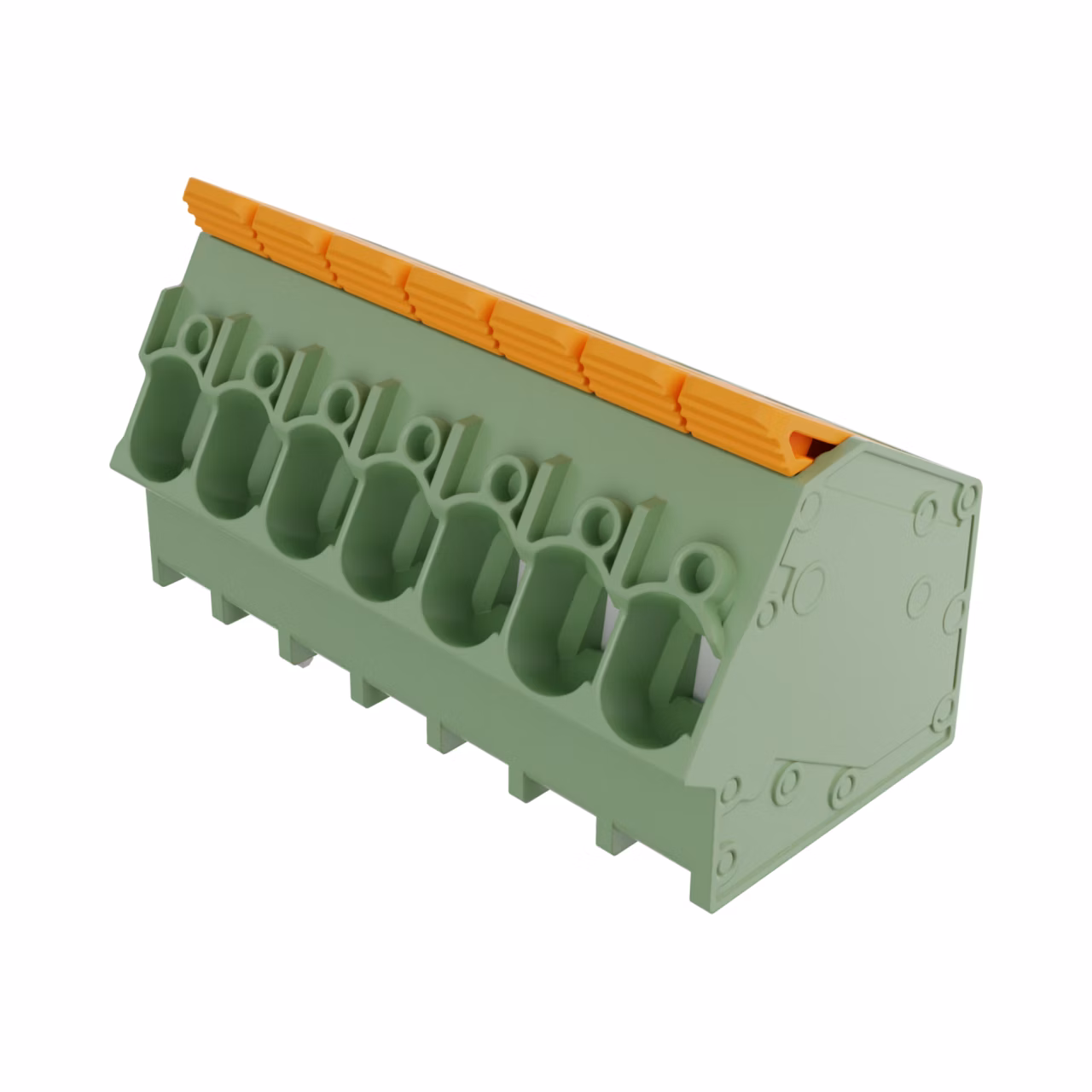 7.50mm Pitch Lever Activated Fixed Mount PCB Terminal Block, 35° Wire Entry, Left Rear Terminal, 7 Circuit for sale