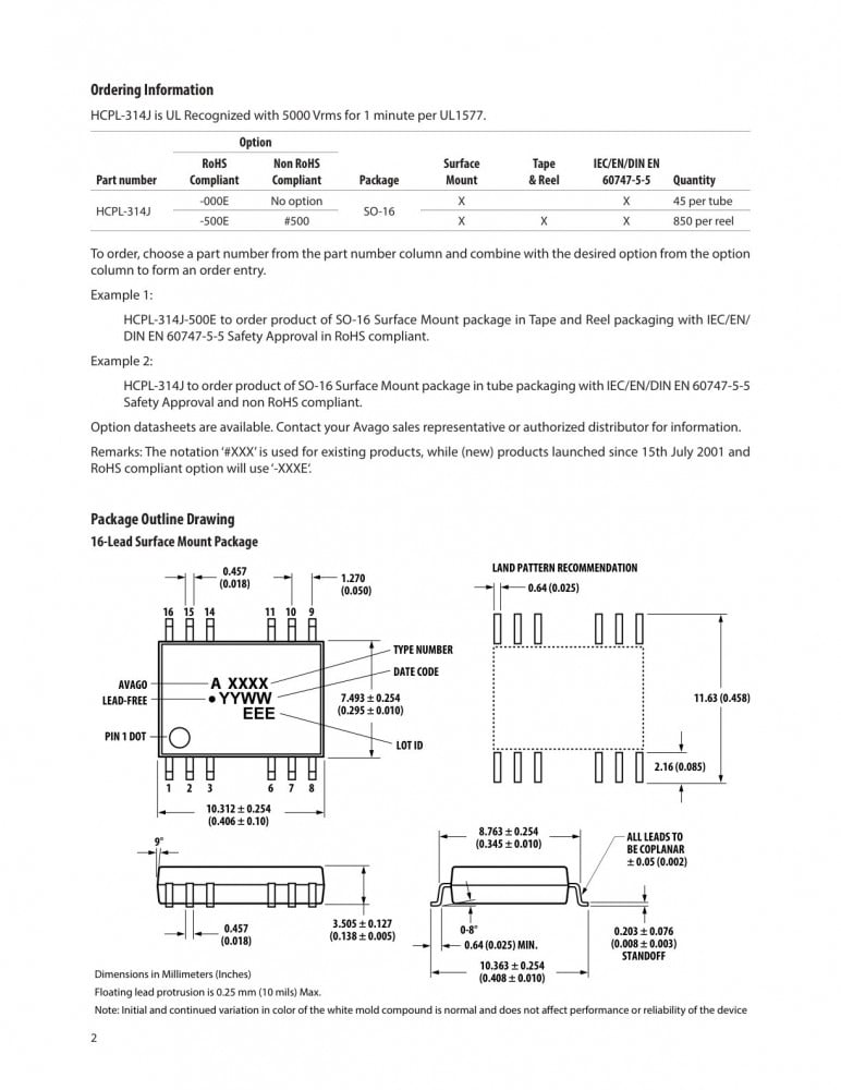 HCPL-314J datasheet page 2