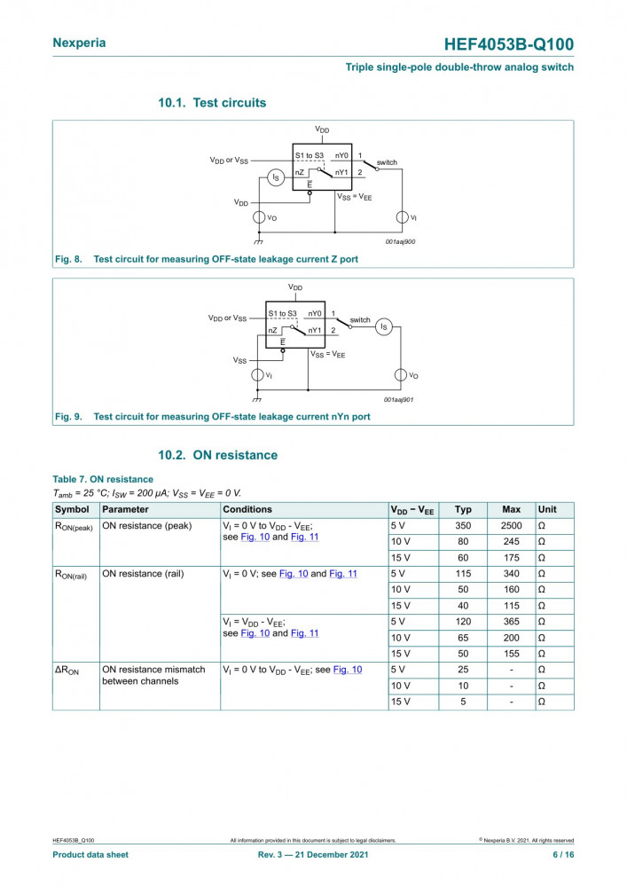 HEF4053B-Q100 datasheet page 6