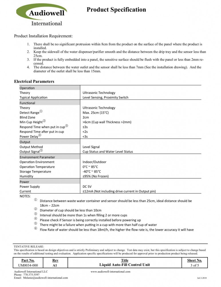 UM0034-000 datasheet page 3