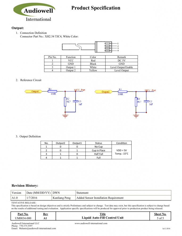 UM0034-000 datasheet page 5