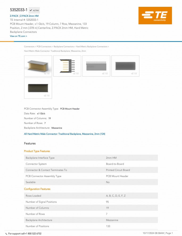 5352033-1 technical document page 1