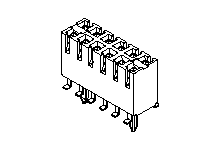 2.54mm Pitch C-Grid PCB Connector, Surface Mount, High Profile, Dual Row, Vertical, 68 Circuits for sale
