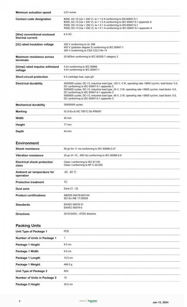 XCKJ3961H29EX technical document page 2