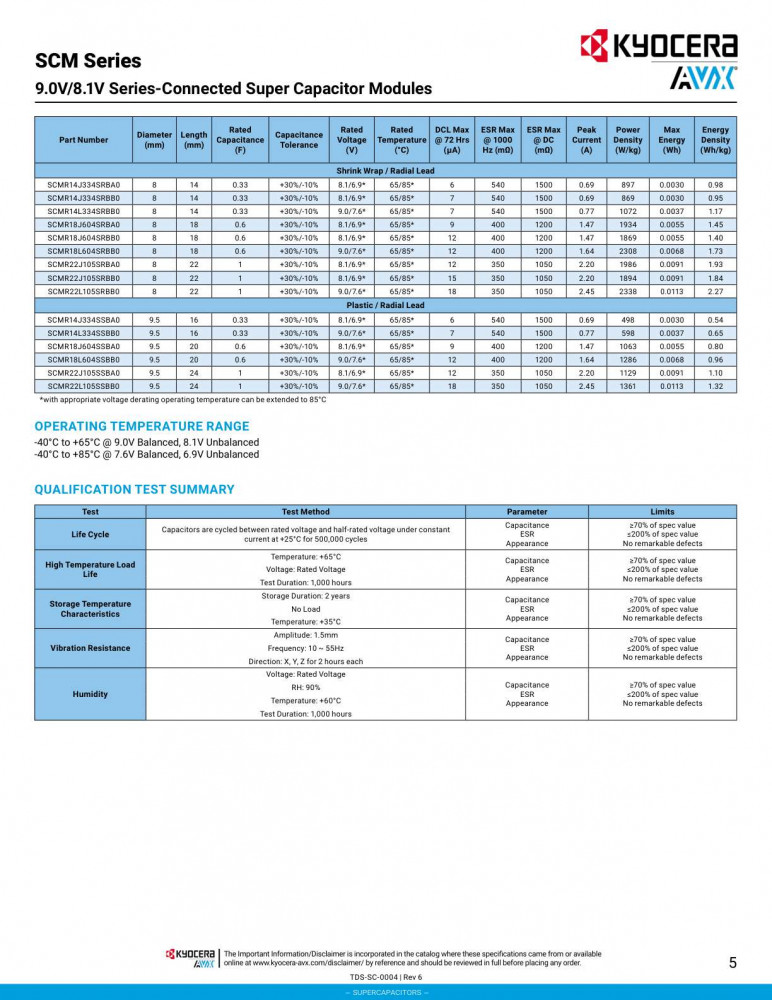 LEA NETWORKS supercapacitor datasheet page 5