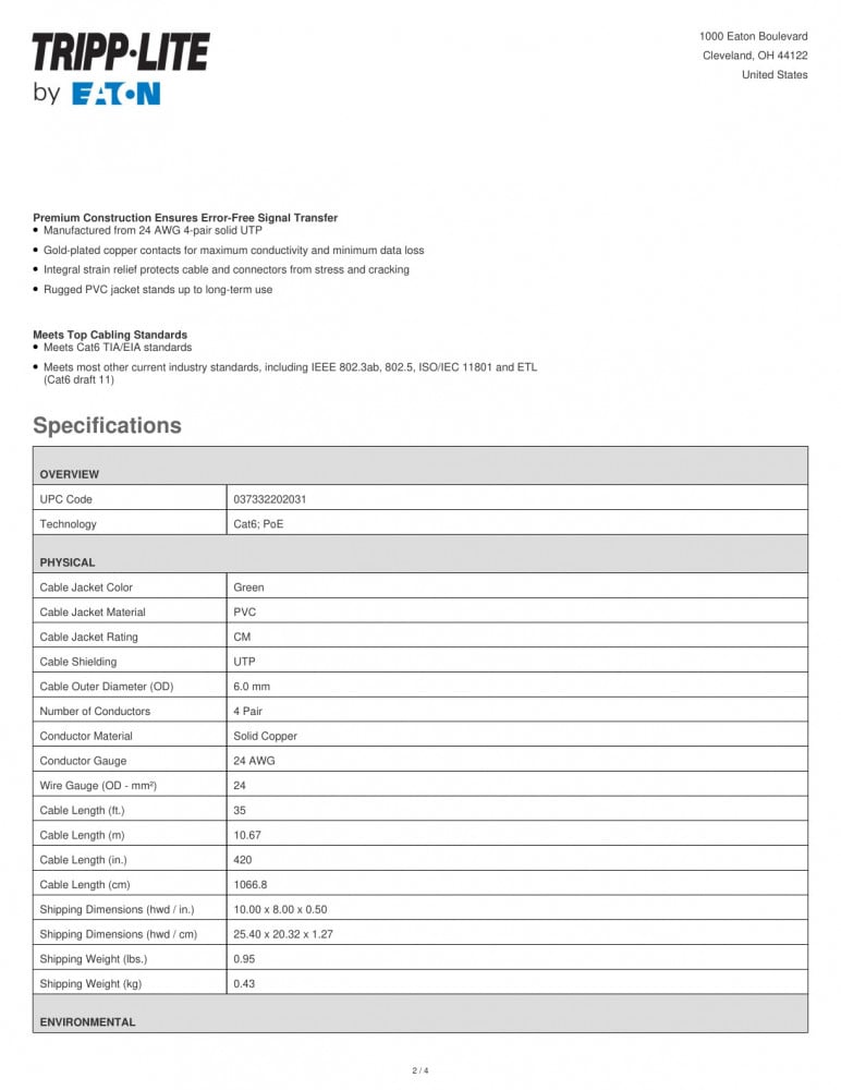 N201-035-GN technical document page 2