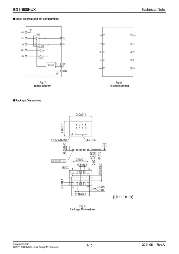 BD11600NUX-E2 datasheet page 4