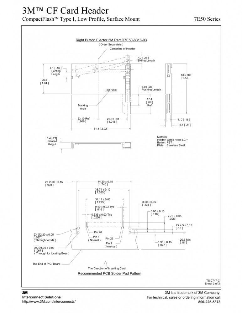 3M D7E50-8316-03 technical document page 3