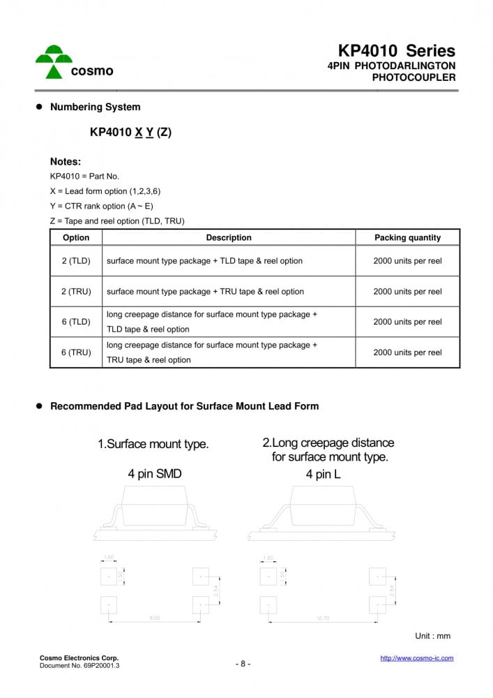 KP4010 datasheet page 8