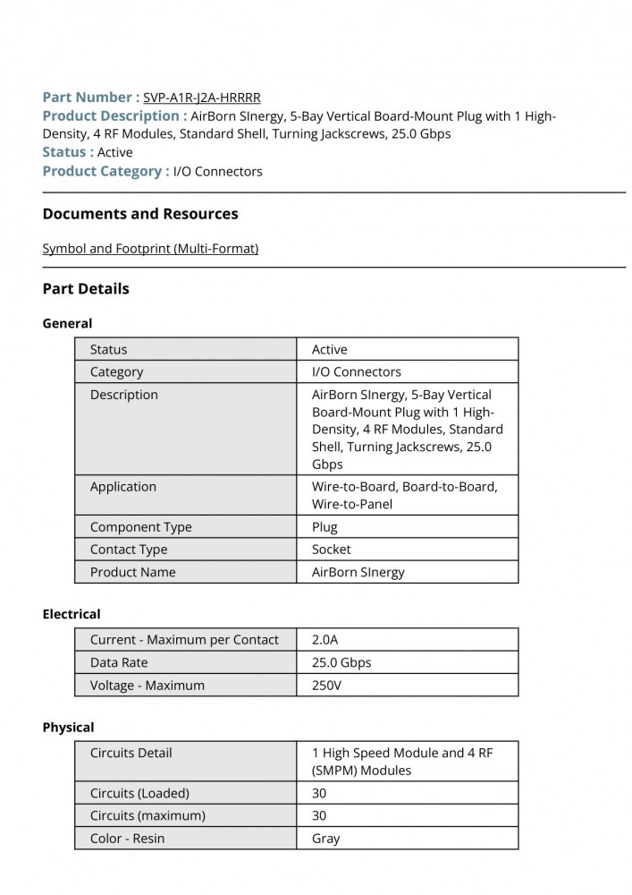 SVP-A1R-J2A-HRRRR technical document image 1