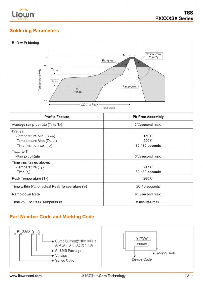 Liown P0080SB datasheet page 4
